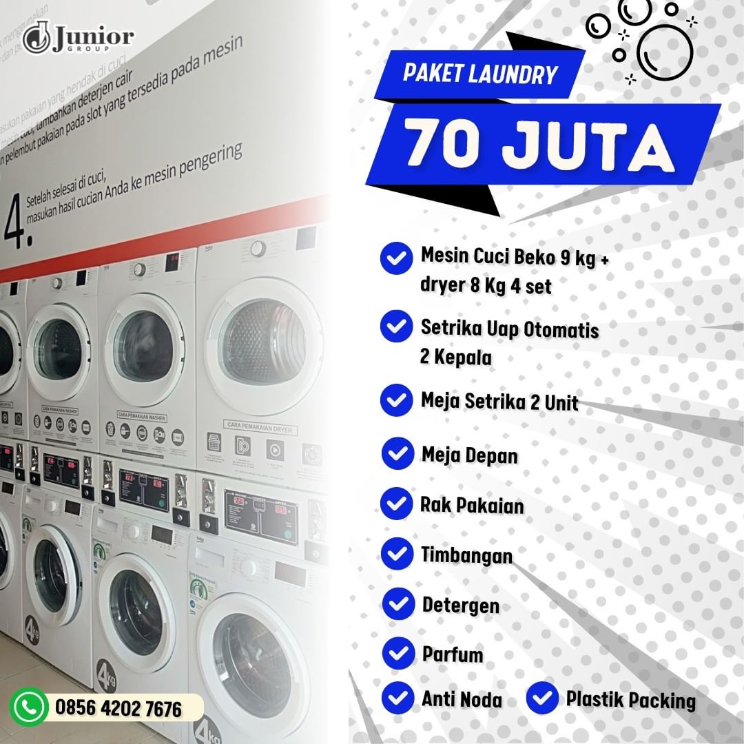 PAKET USAHA LAUNDRY 70 JUTA - Toko Peralatan Laundry