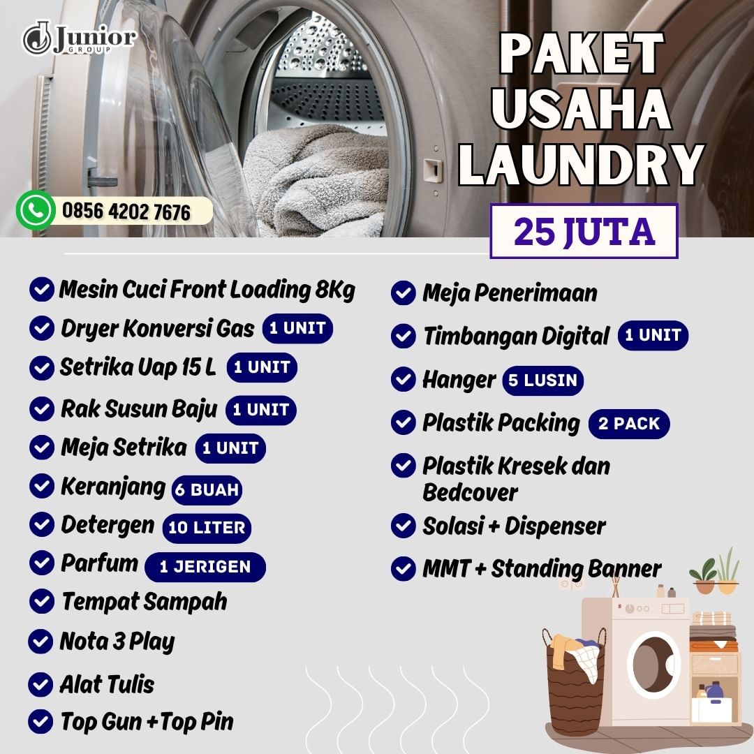 PAKET USAHA LAUNDRY MINIMALIS 25 JUTA - Toko Peralatan Laundry